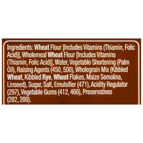 Large Wholegrain Wraps 8 Pack 560g